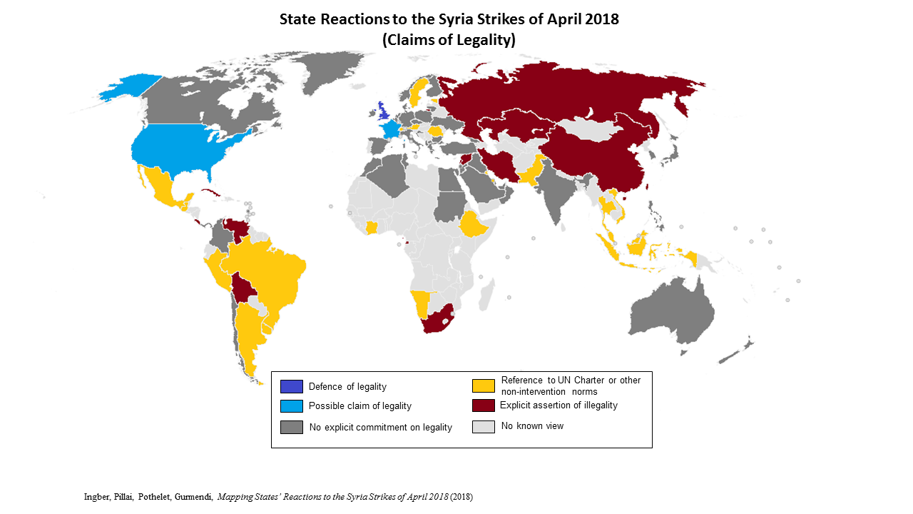 Mapping States’ Reactions to the U.S. Strikes Against Syria of April ...