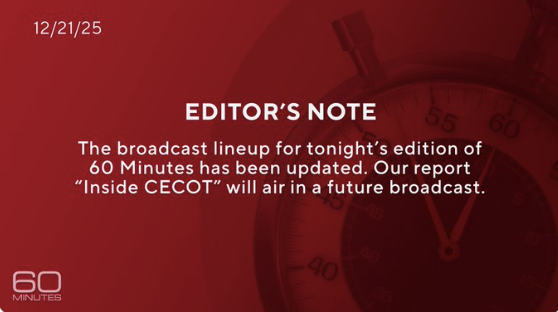 Fact Checking Bari Weiss: The Stated Reasons for Spiking 60 Minutes ...